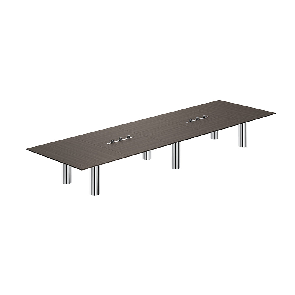 Large Executive Conference Table with Built-in Power Outlets for Board ...